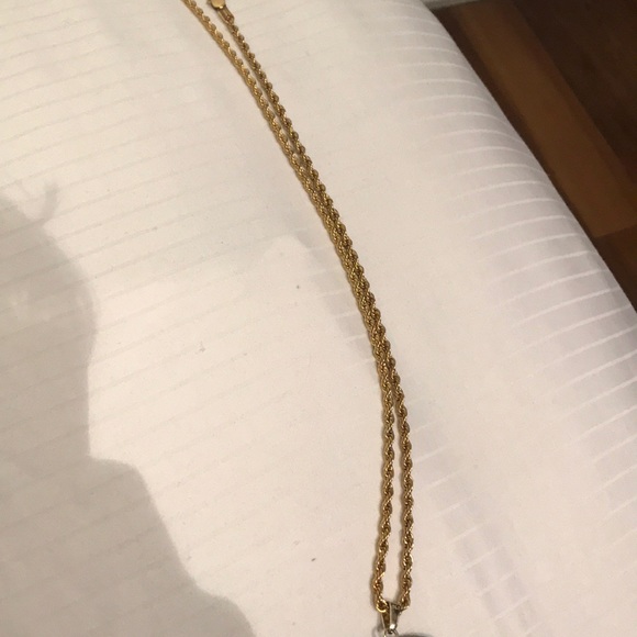 Accessories | Scarface Blimp Gld Black Diamond Pendant 24k Chain | Poshmark